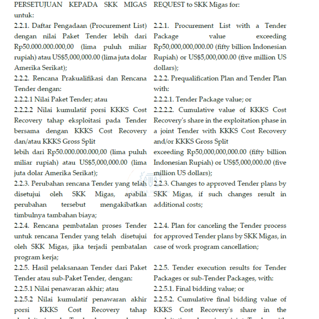Pedoman Tata Kerja SKK Migas 007 Buku Kedua Revisi 5 – Working Guideline 007 Second Book ...